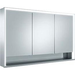 KEUCO Royal Lumos Spiegelschrank 14305171304 1200x735x165mm, silber-eloxiert, Spiegelheizung, 3 kurze Türen, Wandvorbau