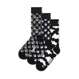 Happy Socks 3er Pack Socken mit verschiedene Motiven, in Geschenkverpackung