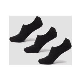 MP Unisex Invisible Socks (3 Pack) - Black - UK 6-8