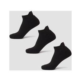 MP Unisex Turnschuh-Socken (3er-Pack) – Schwarz - UK 2-5