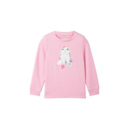 Tom Tailor Mädchen Sweatshirt mit Bio-Baumwolle, rosa, Fotoprint, Gr. 92/98