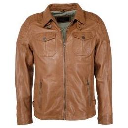 Bikerjacke JCC "3102074" Gr. M, braun (cognac) Herren Jacken