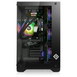 CSL Gaming-PC "Aqueon A56240 Advanced Edition" Computer Gr. Microsoft Windows 11 Home (64 Bit), 64 GB RAM 2000 GB SSD, schwarz