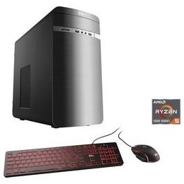 CSL Gaming-PC "Sprint V28987" Computer Gr. Microsoft Windows 11 Home (64 Bit), 8 GB RAM 500 GB SSD, grau (anthrazit)