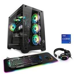 CSL Gaming-PC "Aqueon C94316 Extreme Edition" Computer Gr. Microsoft Windows 11 Home (64 Bit), 32 GB RAM 1000 GB SSD, schwarz