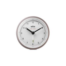 Braun BC07 - alarm clock - round - quartz - desktop - white/pink