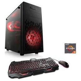 CSL Gaming-PC "Sprint V28110" Computer Gr. Microsoft Windows 11 Home (64 Bit), 16 GB RAM 500 GB SSD, schwarz