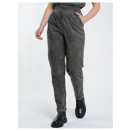 Jagger & Evans Lederhose JAGGER & EVANS "42021273" Gr. L, US-Größen, grau (anthracite) Mädchen Hosen