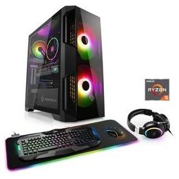 CSL Gaming-PC "Sprint V28113" Computer Gr. Microsoft Windows 11 Home (64 Bit), 16 GB RAM 1000 GB SSD, schwarz