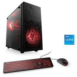 CSL Gaming-PC "Speed V25150" Computer Gr. Microsoft Windows 11 Home (64 Bit), 16 GB RAM 500 GB SSD, schwarz