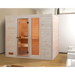 Weka Sauna Valida 2 mit Zusatzfenster, 239 x 203 x 189 cm