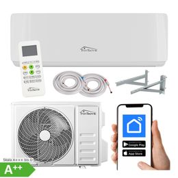 TroniTechnik® SPLIT Klimagerät 5in1 Klimaanlage Set REYKIR 9000 BTU inkl. Heizung, Filter, UVC, Wandhalterung, Zubehör