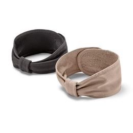 Tchibo 2 Kosmetik-Stirnbänder - Schwarz - 100% Baumwolle