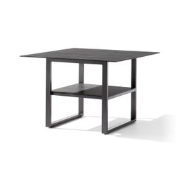 SIEGER Havanna Diningtisch mit Polytec-Tischplatte 105x105x67 cm Eisengrau Polytec/Aluminium