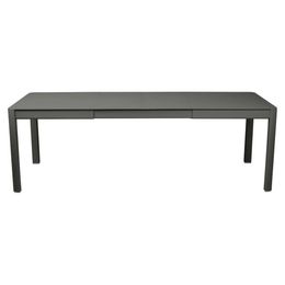 Fermob RIBAMBELLE Tisch mit 2 Einlegeplatten aus Aluminium 149/234x100 cm Rosmarin Aluminium/Aluminium