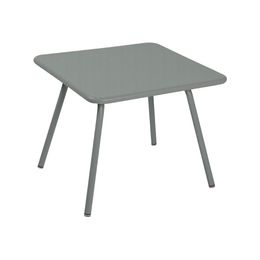 Fermob LUXEMBOURG ® KID Tisch aus Stahl 57x57 cm Lapilligrau Aluminium/Aluminium