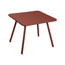 Fermob LUXEMBOURG ® KID Tisch aus Stahl 57x57 cm Ockerrot Aluminium/Aluminium