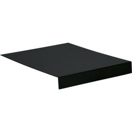 Stern Tablett L-Form Aluminium ca. 69x50x7 cm Schwarz Matt