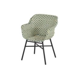 Hartman Delphine Dining Sessel Aluminium Emerald Green Aluminium/Geflecht