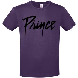 Prince Name Logo T-Shirt lila in L