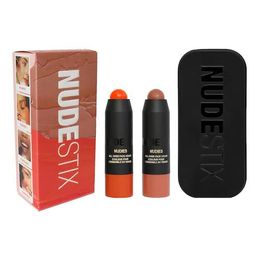 Nudestix - Sunkissed Peach Blush And Bronze 2-tlg. Mini Kit - Make-up Set - nudies Matte Bronze & Blush Duo