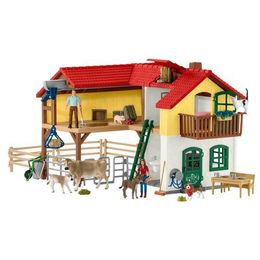 Schleich Farm World 42407 Bauernhaus mit Stall und Tieren