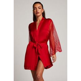 Hunkemöller Hunkemöller Kimono Satin und Spitze Rot