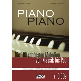 Piano Piano Mittelschwer + 3 CDs.Bd.1 - Gerhard Kölbl, Kartoniert (TB)