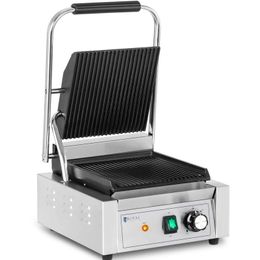 ROYAL CATERING - Kontaktgrill Gastro 1.800 w geriffelt 50 - 300 °c 23 x 22 cm