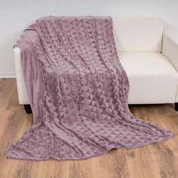 Mojawo Flanell Wohndecke 150x200cm-D943996-Rosa-var