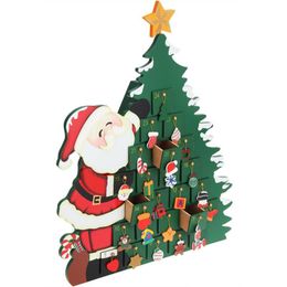 Spielwerk - Adventskalender zum selber Befüllen 24 große Türchen Nachhaltig Wiederverwendbar Kinder Mädchen Jungen Weihnachtskalender diy Holz