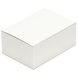 KK VERPACKUNGEN - 60 Automatikboden Kartons 305 x 215 x 125 mm Blitzboden Kartons Versandkartons weiß - Außenfarbe: Weiß - Innenfarbe: Braun