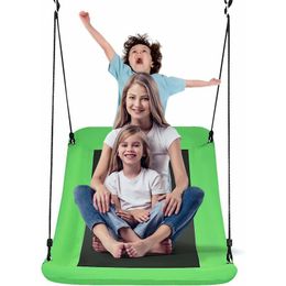 Nestschaukel bis 300kg, 100-180cm verstellbares Seil, Hängeschaukel Baumschaukel, Outdoor Gartenschaukel für Kinder & Erwachsene Grün - Costway