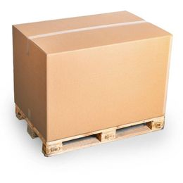 KK VERPACKUNGEN - 1 Palettenkarton 1180 x 780 x 765 mm Wellpappe Versandkartons Kartons Palettencontainer - Braun