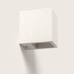 LEDKIA - Wandleuchte Zement Doppelfassung Batam Weiß100 mm