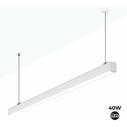 Barcelona Led - LED-Pendelleuchte 120cm 40W 3400lm Farbe Weiß - Weiß