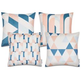 Paco Home - Kissenbezüge Deko Wohnzimmer Geometrisch Muster Kissenbezug Sofa Zierkissenbezug 4pcs-Set, Mehrfarbig 1