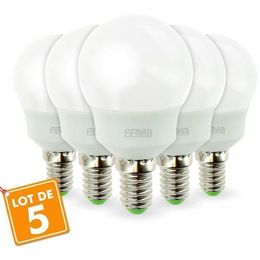 Posten mit 5 LED-Lampen E14 5.5W P45 Température de Couleur: Blanc chaud 2700K