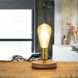 Licht-Erlebnisse Tischlampe klein Industrial Design Ø12cm rund - Gold