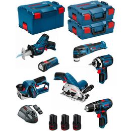 Bosch - Kit 12V BMK7-28ED3 (gsb 12V-15 + gdr 12V-105 + gks 12V-26 + gop 12V-28 + gsa 12V-14 + gli 12V-80 + gho 12V-20)