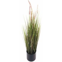 BURI Künstliches Pampas-Gras 122cm Dekogras Grashalm Kunstpflanze Zimmerpflanze