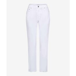 Brax Damen Five-Pocket-Hose Style MADISON S, Weiß, Gr. 34