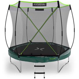 KINETIC SPORTS Federloses Trampolin 'Bungee Safety Elite' für Kinder & Erwachsene - TÜV Rheinland geprüft, Designed in Germany, AirMAXX Technologie Ø 244 cm