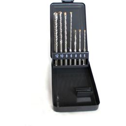 Vago-tools - Bohrer Betonbohrer sds Plus 7 tlg Set doppelter Wendel+ Kreuz Quadro