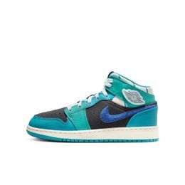 Air Jordan 1 Mid Sneaker School Schuh für ältere Kinder - Grau