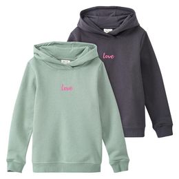 Yigga 2 Mädchen Hoodies mit kleiner Stickerei