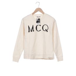 McQ Alexander McQueen Damen Sweatshirt, cremeweiß