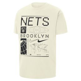 Nike Brooklyn Nets Max90 NBA-T-Shirt für Herren - Weiß