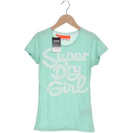 Superdry Damen T-Shirt, hellgrün, Gr. 34
