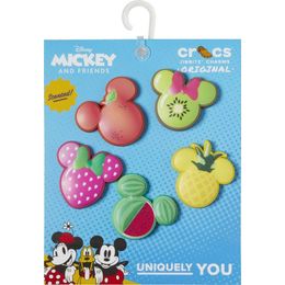 Crocs Schuhanstecker Jibbitz™ Mickey and Friends Foodie (Set, 5-tlg., Kein Spielzeug. Nicht für Kinder unter 3 Jahren geeignet), mit verschiedenen Motiven, bunt